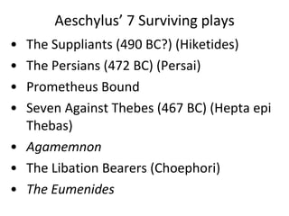 Aeschylus | PPT