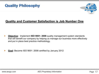 Aes Corporate Presentation | PPTX