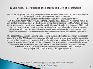 Aes Corporate Presentation | PPTX