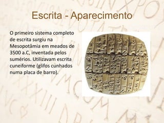 A origem da escrita | PPT