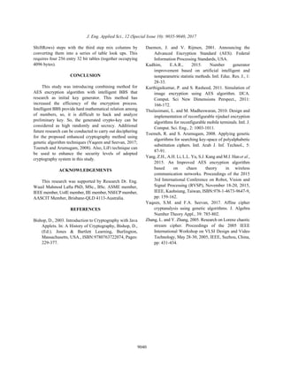 Aes cryptography algorithm based on intelligent blum blum-shub prn gs | PDF