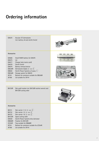 Aesculap® acculan 3ti dermatome | PDF