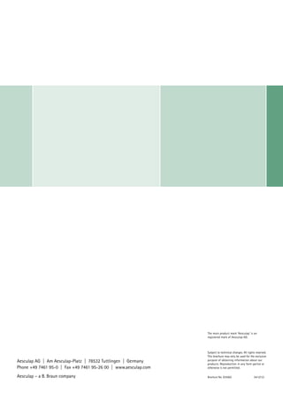 Aesculap® acculan 3ti dermatome | PDF