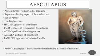 Aesculapius in The balance.pptx