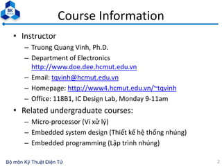 Advanced Embedded System Design Chapter 0 | PPT