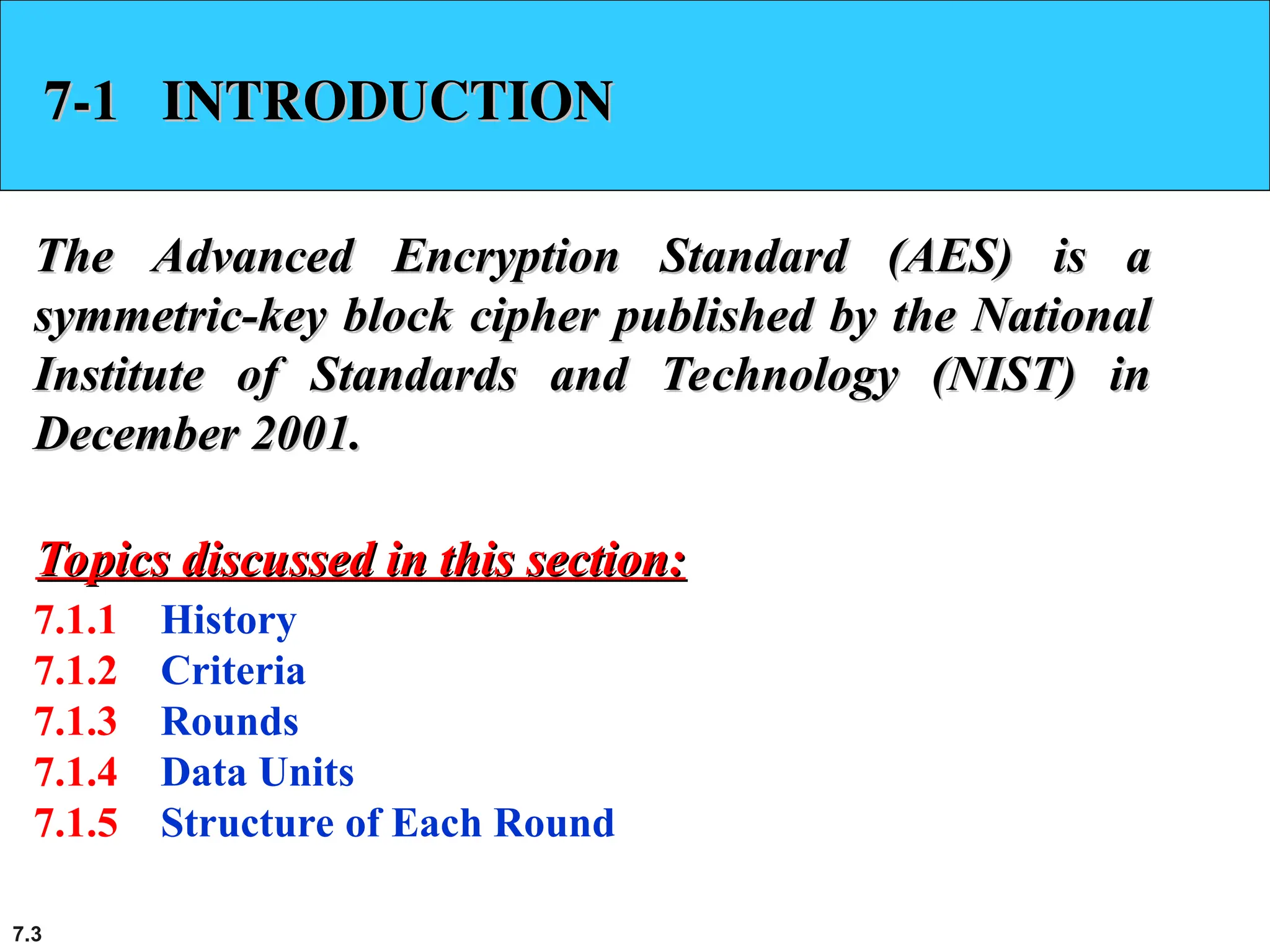 Adnaved encryption standrad slides(aes).ppt