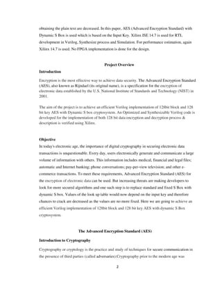 Advanced Encryption Standard (AES) with Dynamic Substitution Box | PDF