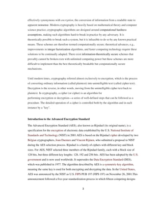 Advanced Encryption Standard (AES) with Dynamic Substitution Box | PDF