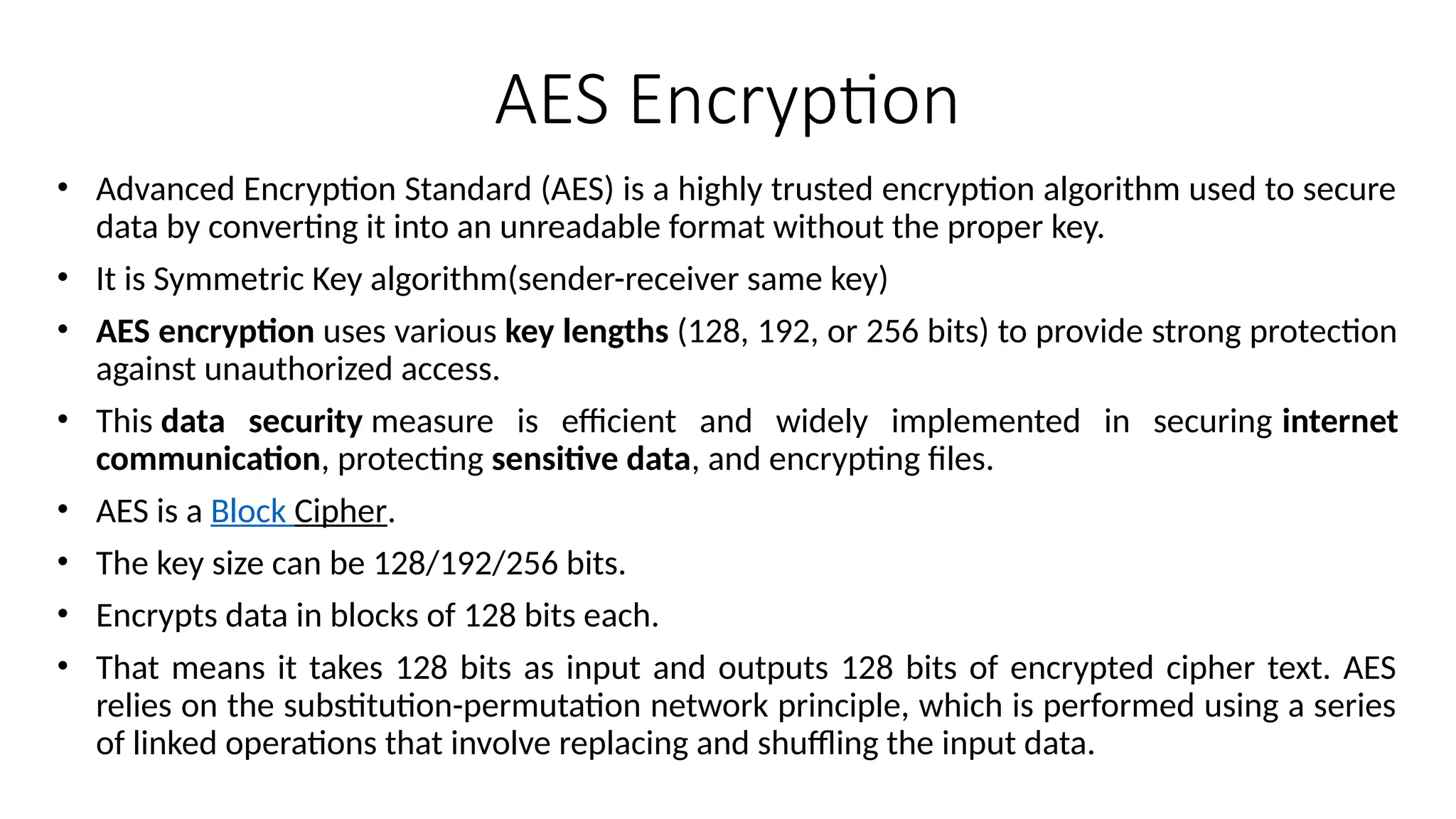 Adavanced Encryption Standard in Cryptography | PPTX
