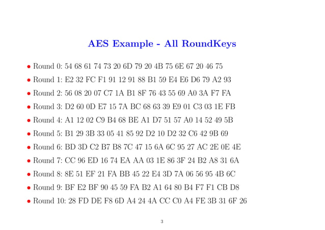 AES Solved Example on Encryption all rounds.pdf AES Solved Example on Encryption all rounds.pdf