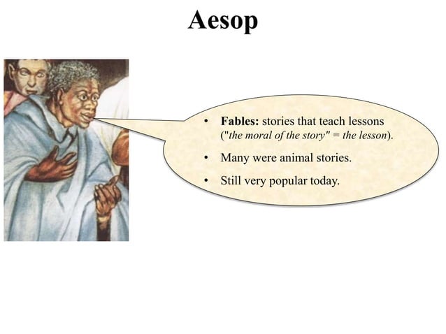 Reading and Writing about Aesop's Fables | PPT
