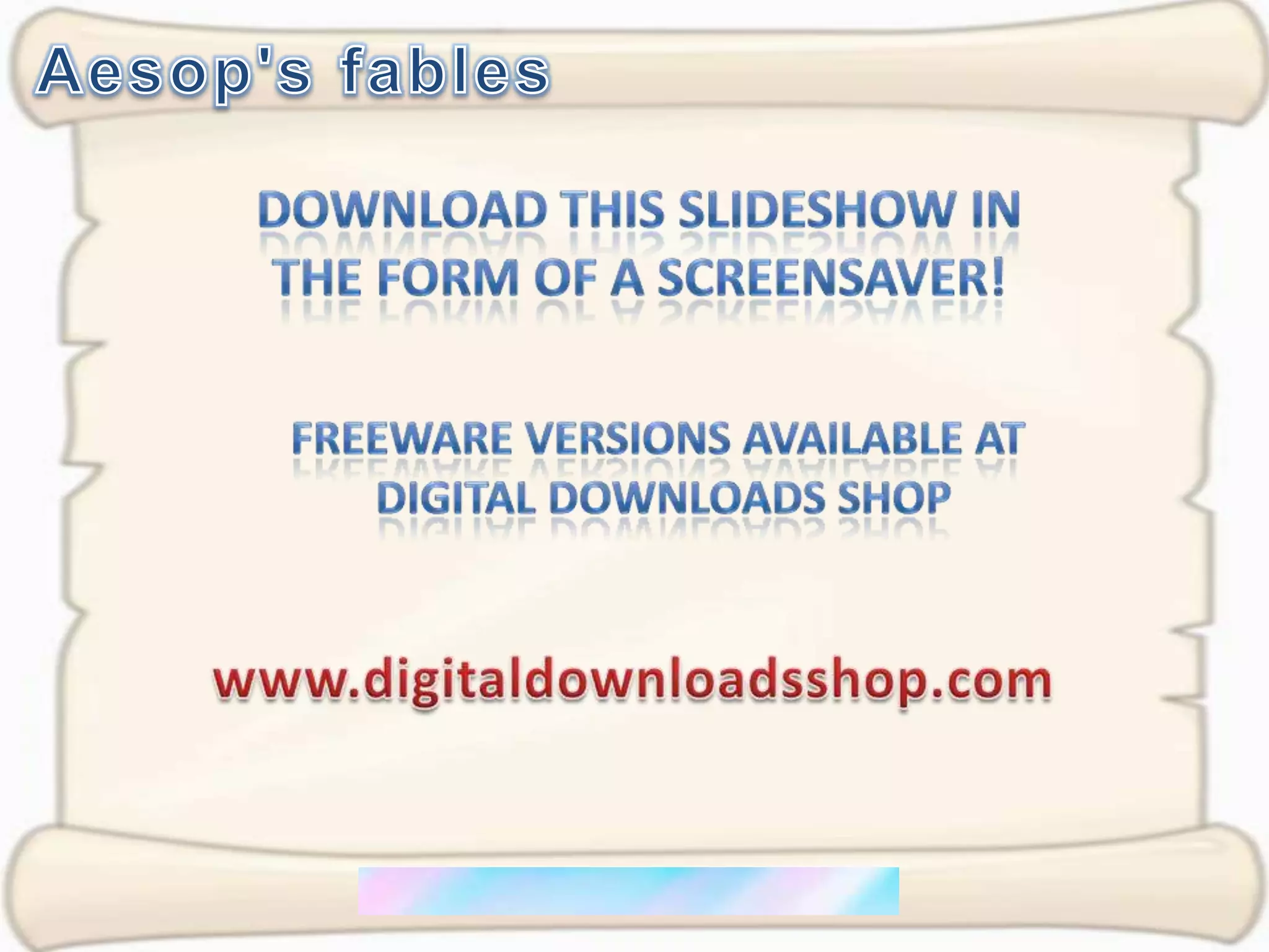 Aesop's fables | PPTX