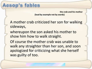 Aesop's fables | PPTX