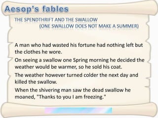 Aesop's fables | PPTX