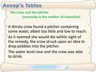 Aesop's fables | PPTX