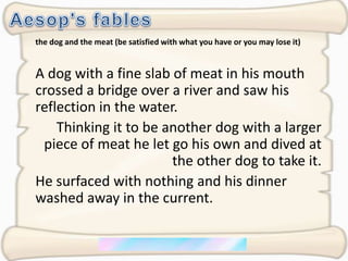 Aesop's fables | PPTX
