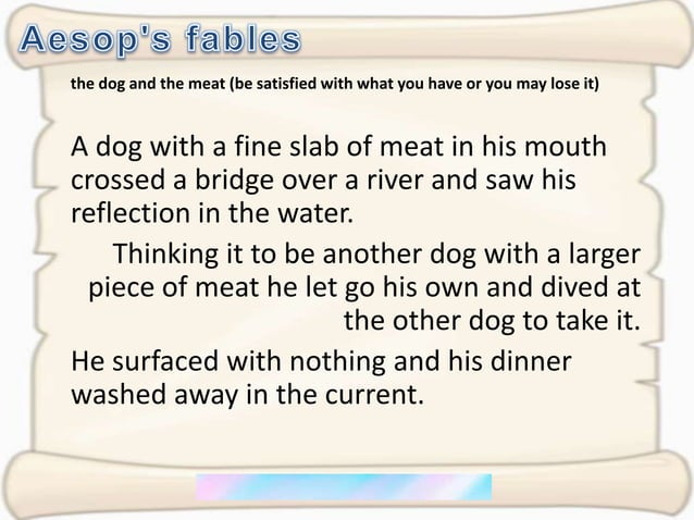 Aesop's fables | PPTX | Zoos & Aquariums | Attractions