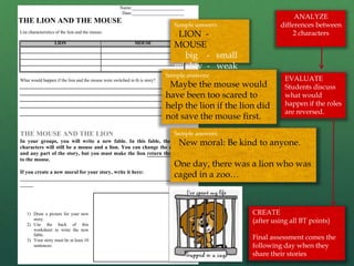 The Lion and the Mouse | PPTX