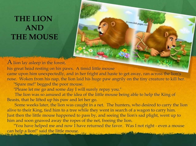 The Lion and the Mouse | PPTX