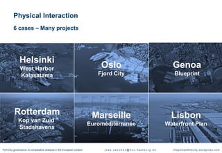 Port-City governance. A comparative analysis in the European context. | PDF
