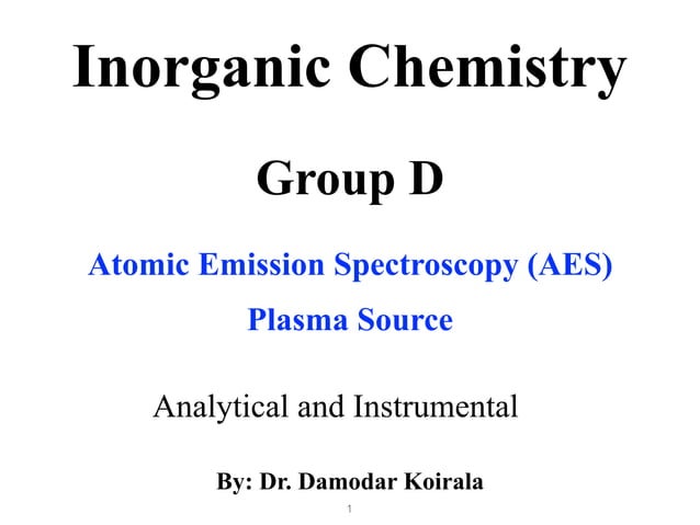 AES Plasma | PDF | Chemistry | Science