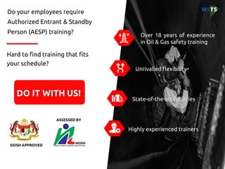 MSTS ASIA - Authorised Entrant & Standby Person (AESP) Training | PDF ...