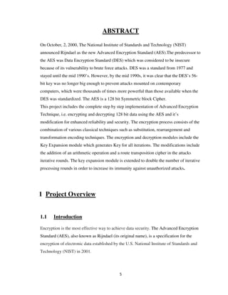 Advanced Encryption Standard (AES) | PDF | Information and Network ...
