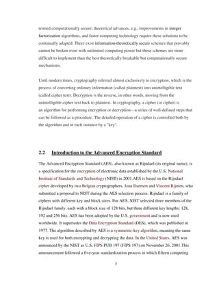 Advanced Encryption Standard (AES) | PDF | Information and Network ...