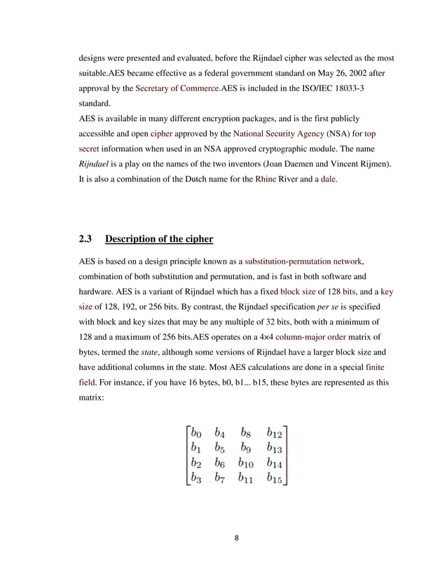 Advanced Encryption Standard (AES) | PDF | Information and Network Security | Computing