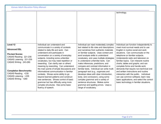 Understanding CASAS/ABE Test Results | PDF
