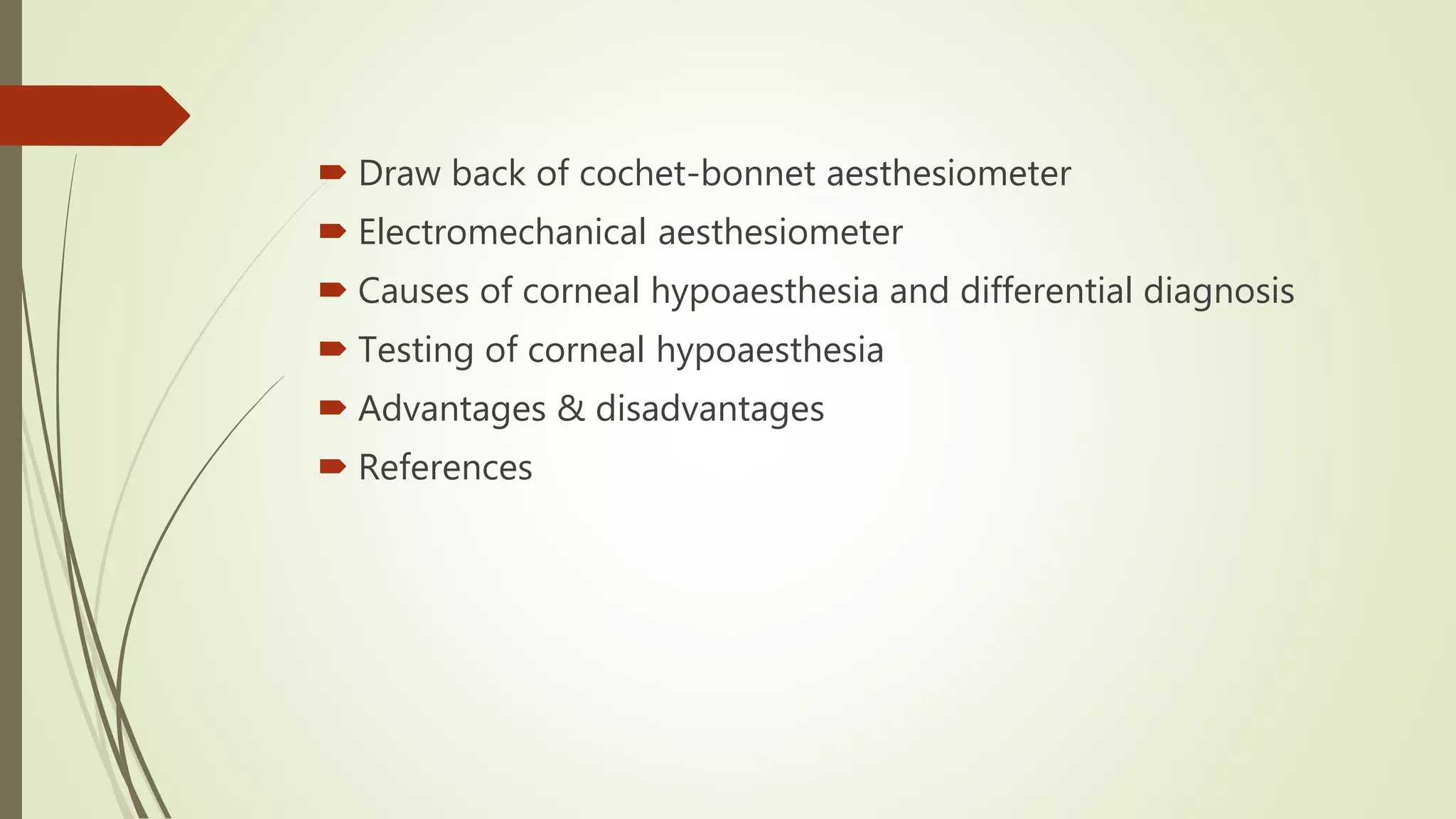Aesthesiometer | PPTX
