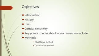Aesthesiometer | PPTX