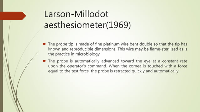 Aesthesiometer | PPTX