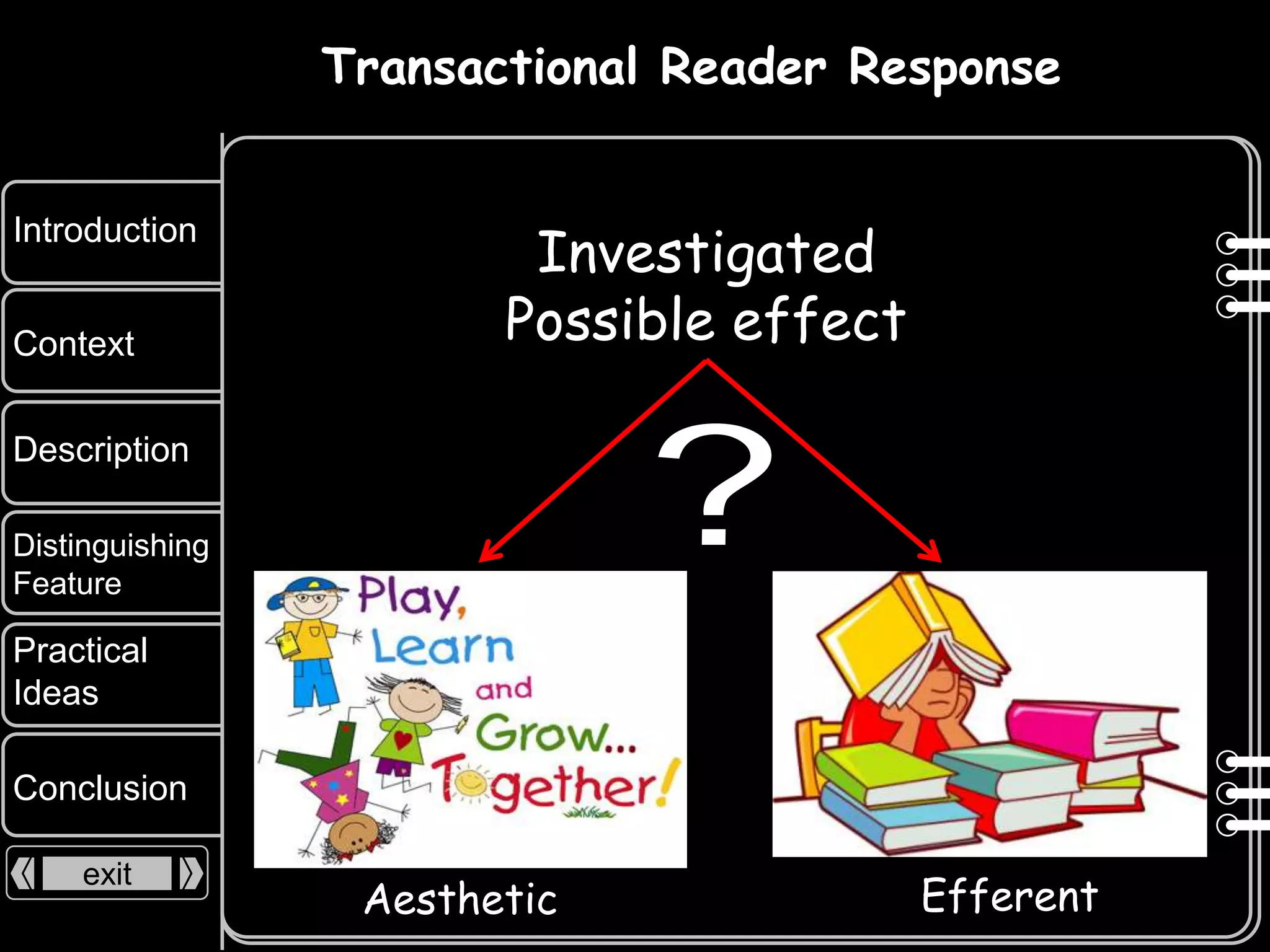 Aesthetic and Efferent Approach | PPSX