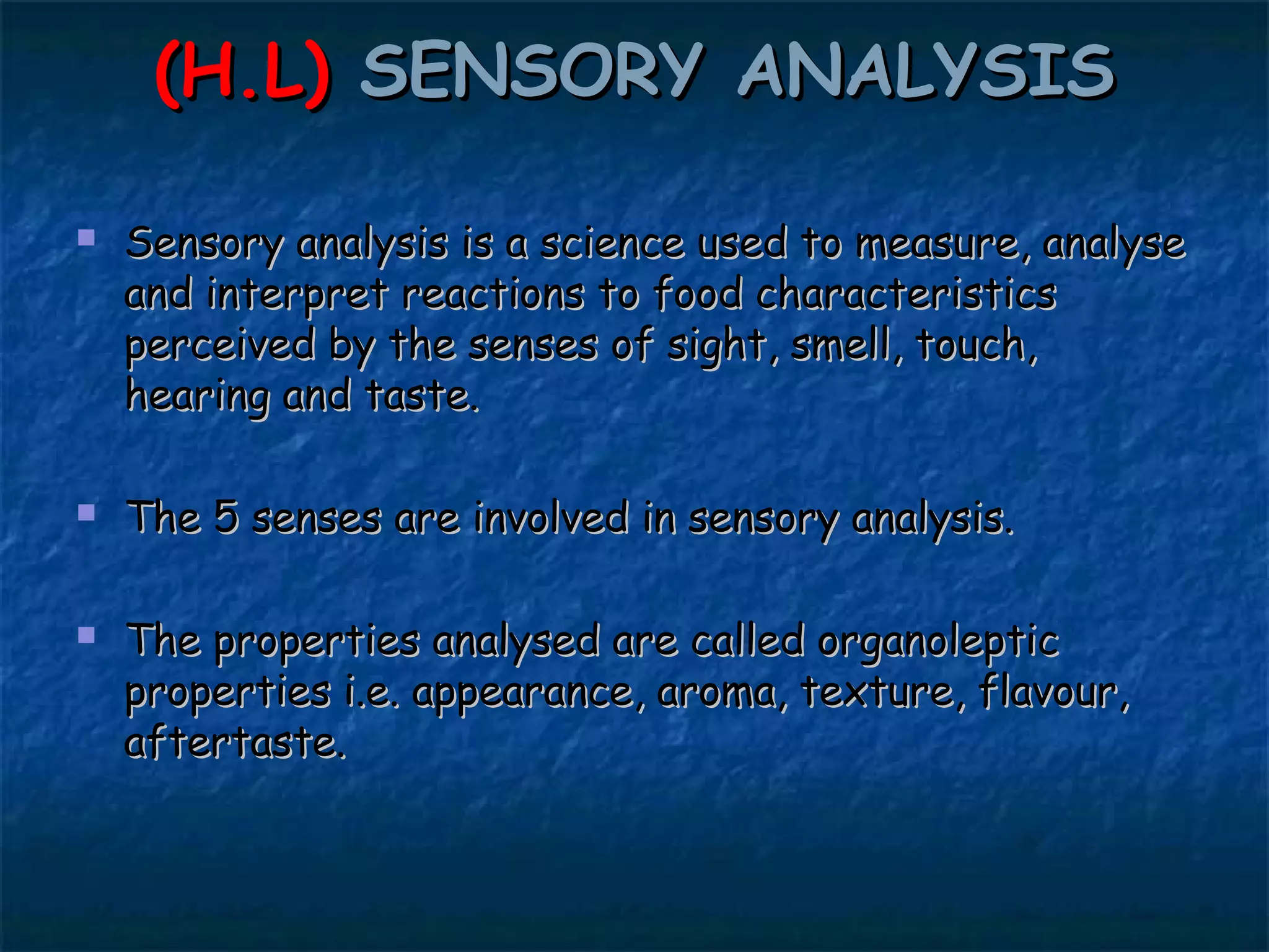 Aesthetic awareness of food | PPT
