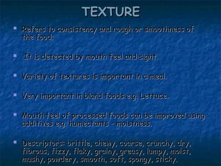 Aesthetic awareness of food | PPT
