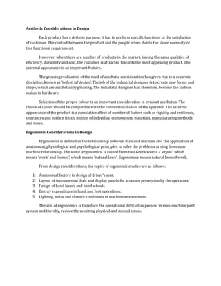 Aesthetic considerations in design | PDF