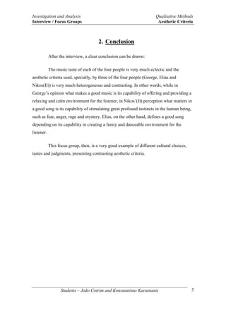 Aesthetic Criteria Essay | PDF
