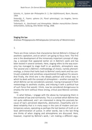 Aesthetic Economy The Key Role Of Atmospheres | PDF