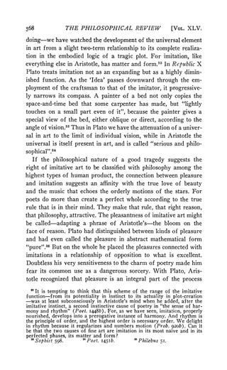 Aesthetic imitation and imitators in aristotle, by katherine e. gilbert ...