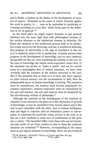 Aesthetic imitation and imitators in aristotle, by katherine e. gilbert ...
