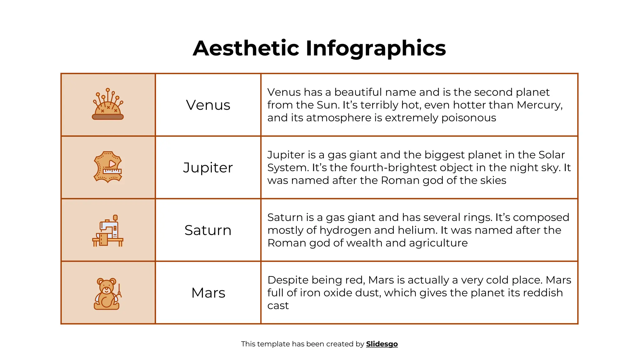 aesthetic infographics slidego here is where this template begins | PPTX