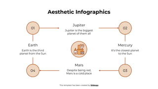aesthetic infographics slidego here is where this template begins | PPTX