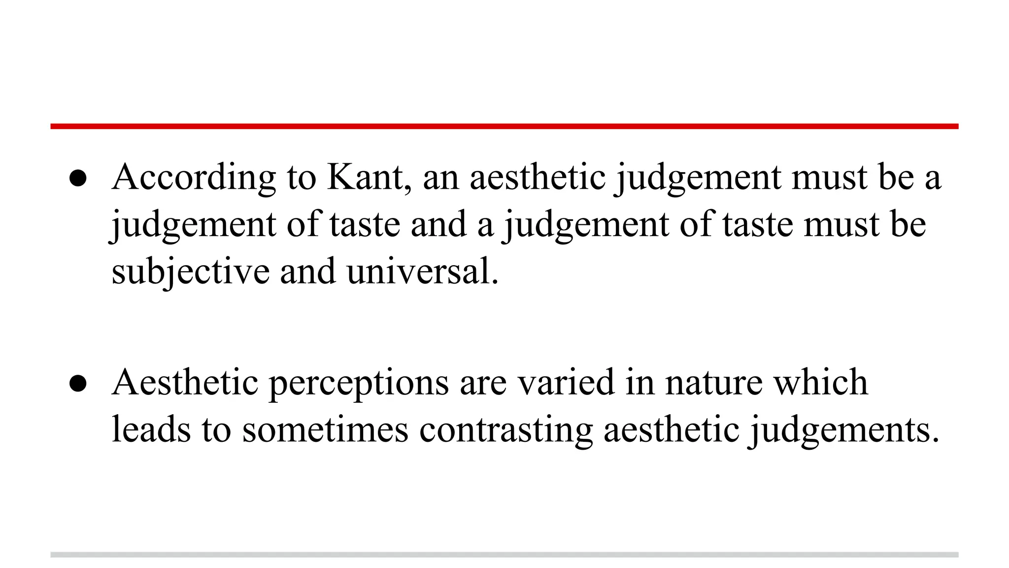 Aesthetic judgement | PPTX