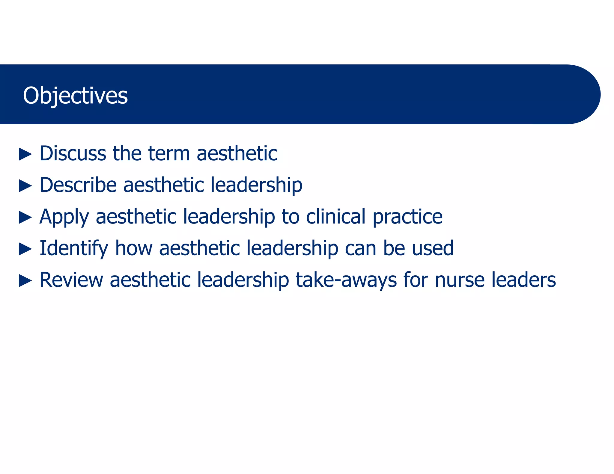Aesthetic leadership | PPT