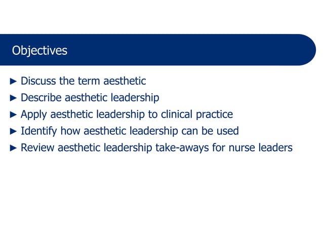 Aesthetic leadership | PPT