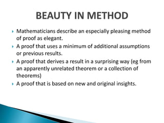 Cultural & Aesthetic Values of Mathematics | PPTX