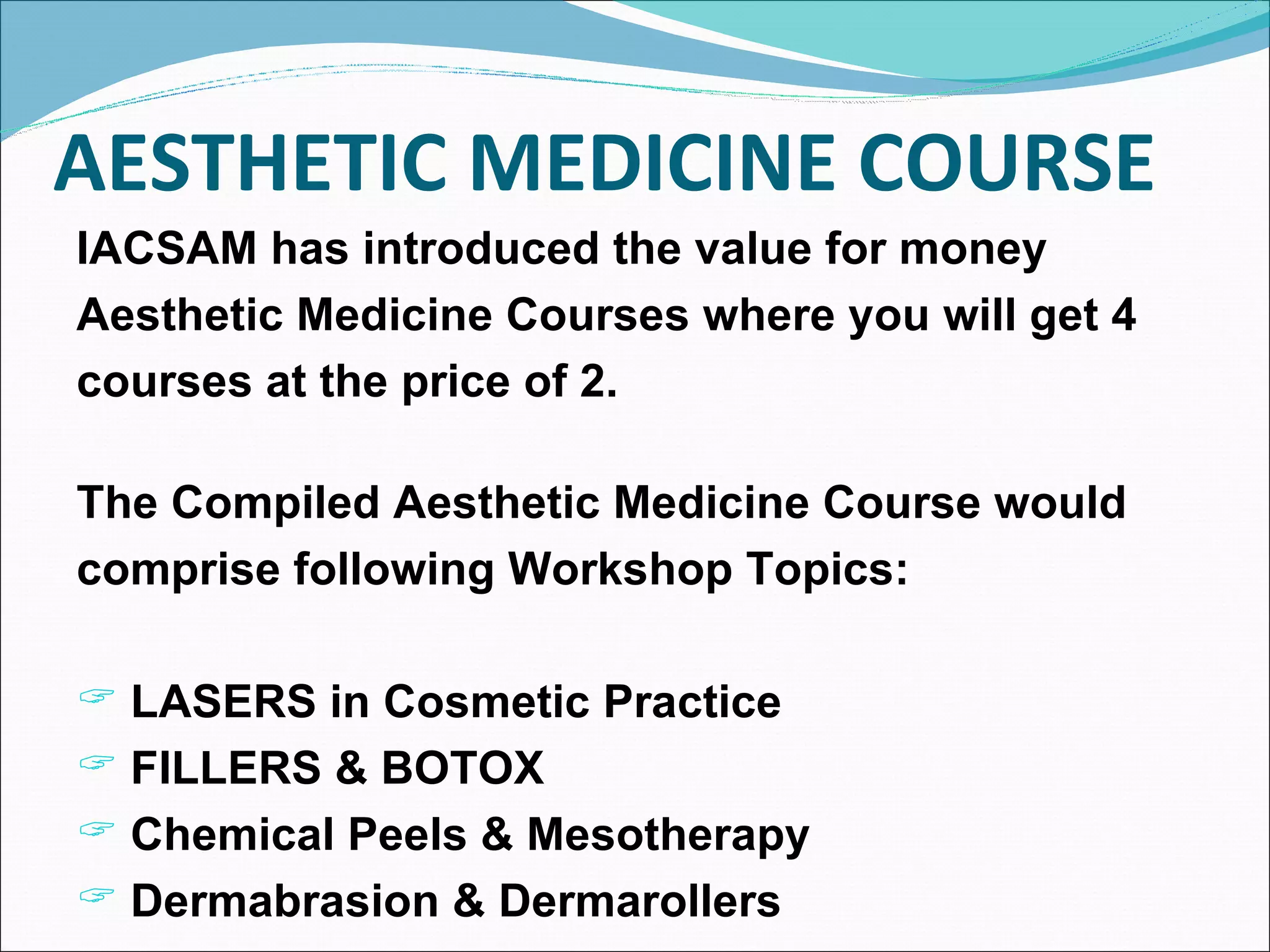 Aesthetic Medicine Course | PPT