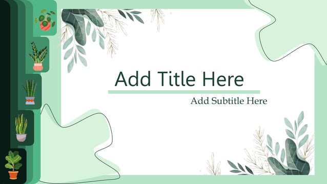 Aesthetic Plant Theme Powerpoint Presentation-3003 | PPTX | Gardening ...