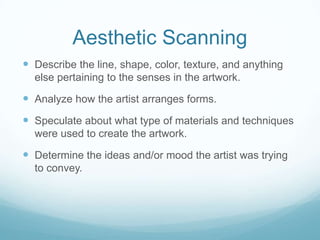 Aesthetic Questions | PPTX